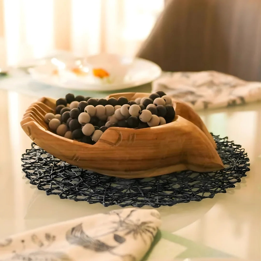 TIMBER KALA'S WOODEN ANJALI FOR DECOR