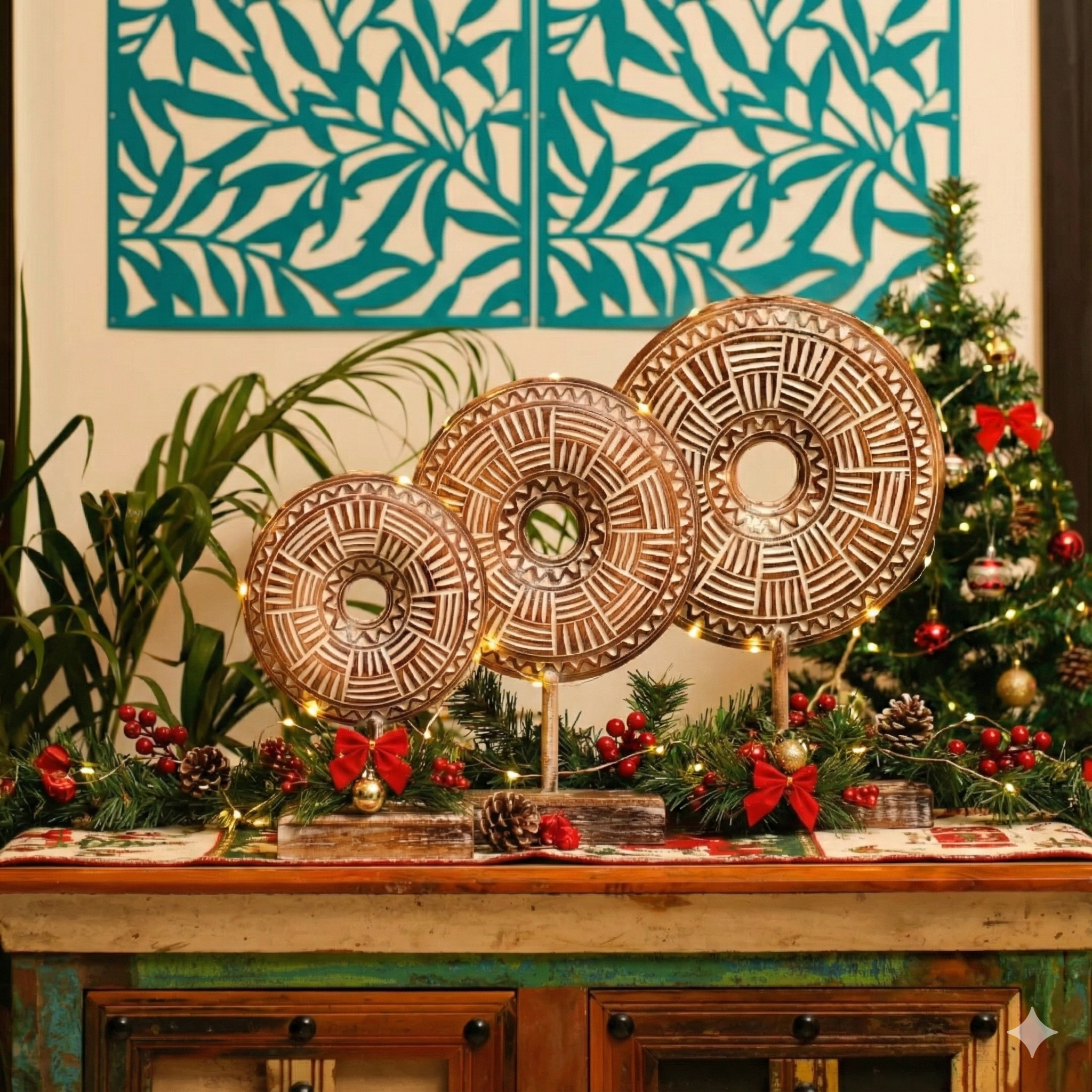 TIMBER KALA’S RUSTIC ROUNDS BAMBOO DESIGN FOR DECOR